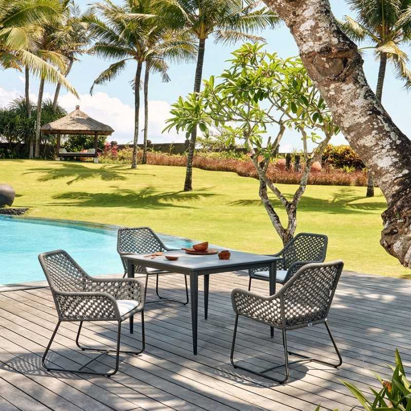 Square design dining table - Design garden furniture - SERPENT