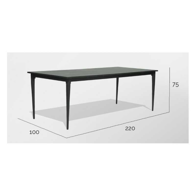 Rectangle dining table - Design garden furniture - SERPENT