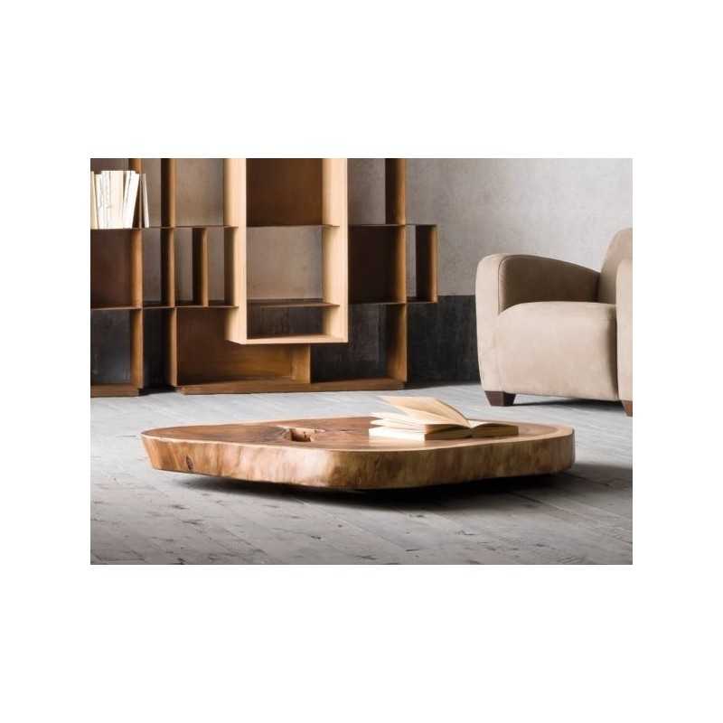 KROSS Table basse en bois massif Tronc D'arbre par Elite To Be