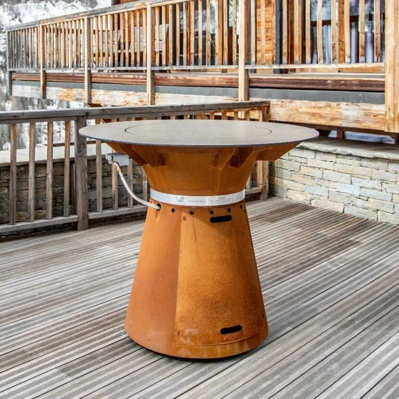 High Grill Table Fusion High Gas With 8 Seats By Vulx