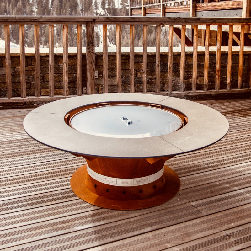 Gas Grill Table Fusion Low Gas For 8 Persons