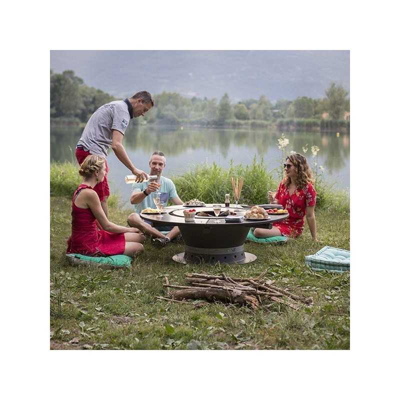 Table Plancha Extérieur Basse Fusion Low Gaz Pour 8 Personnes