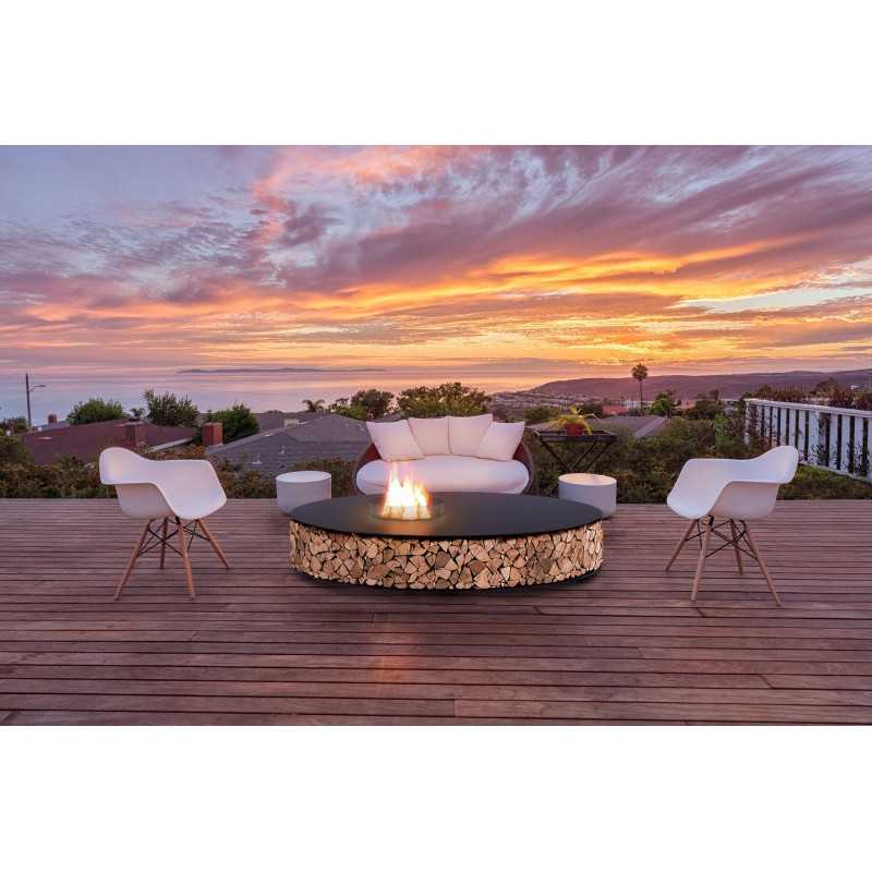 Brasero Ovale Design Terrasse Elipsa 230cm Firatini