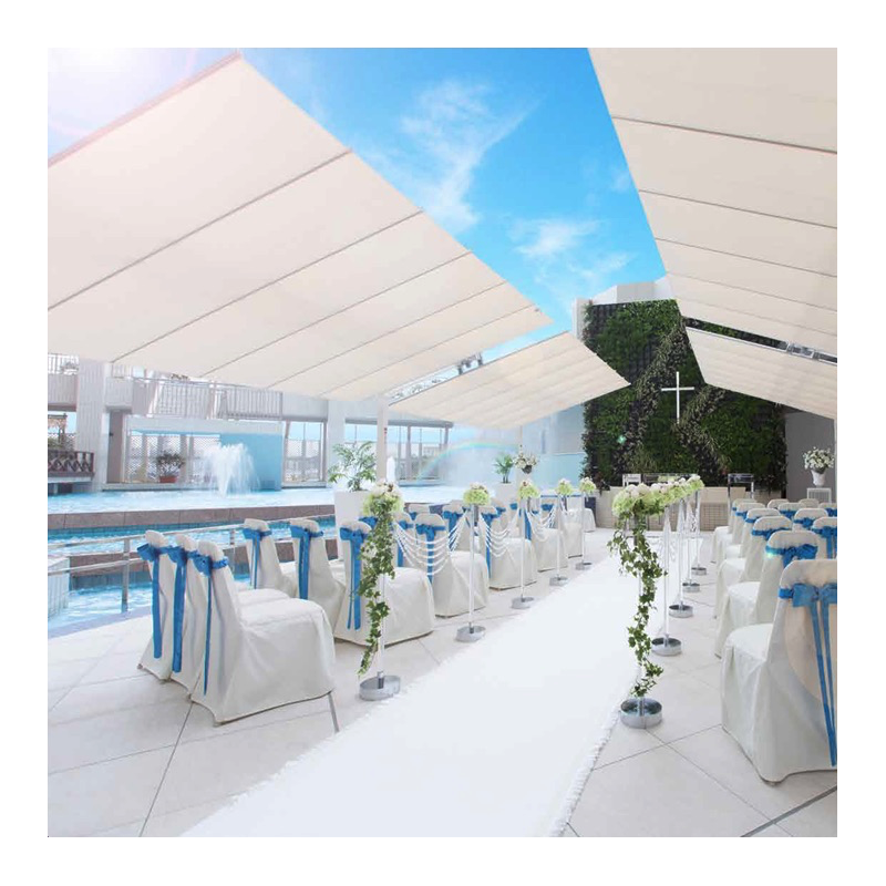 Flexy Freestanding Dual Post Shade System by Fim