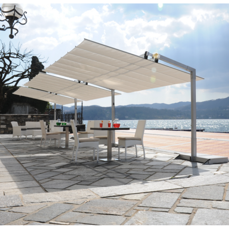 Parasol Autoportant Modulaire Store Orientable Flexy 250x428cm - Fim