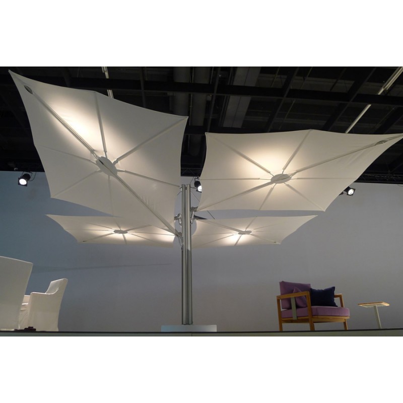 Parasol XXL 5x5 Haut de Gamme Plat Umbrosa - SPECTRA MULTI