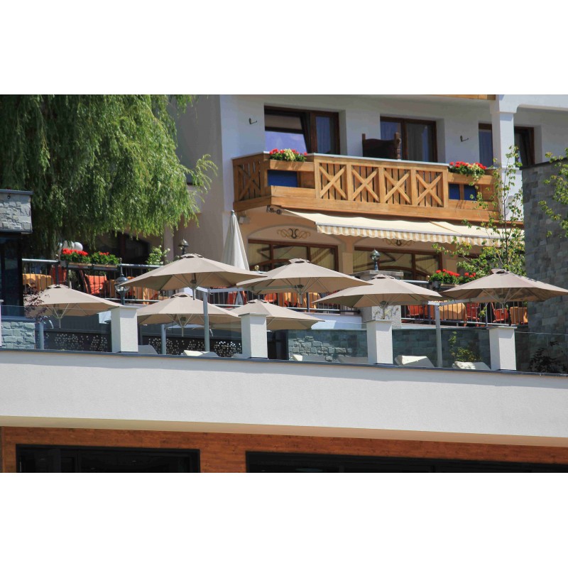 Parasol Mat Central Rectangulaire Double Toiles Carrées PARAFLEX DUO ...