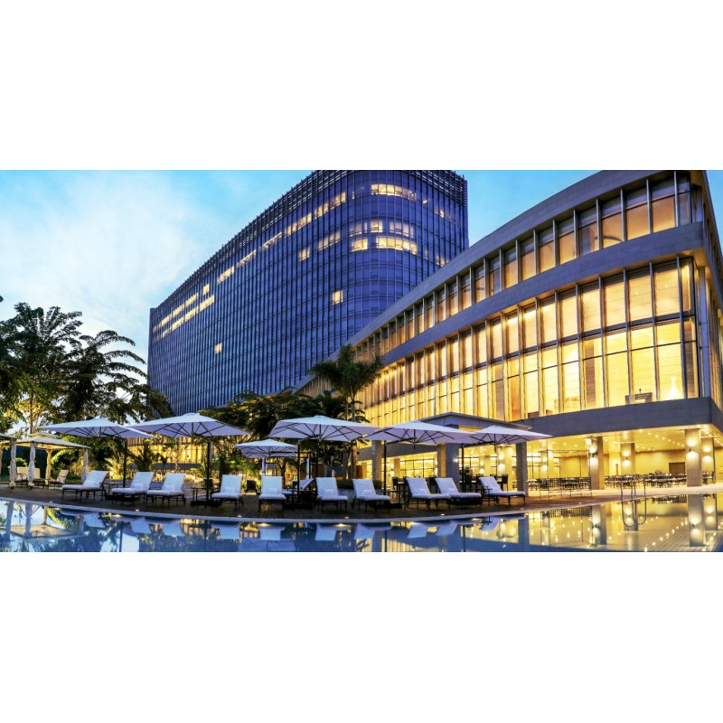 Hexagonal Double Canopy Parasol PARAFLEX DUO 600 cm Umbrosa