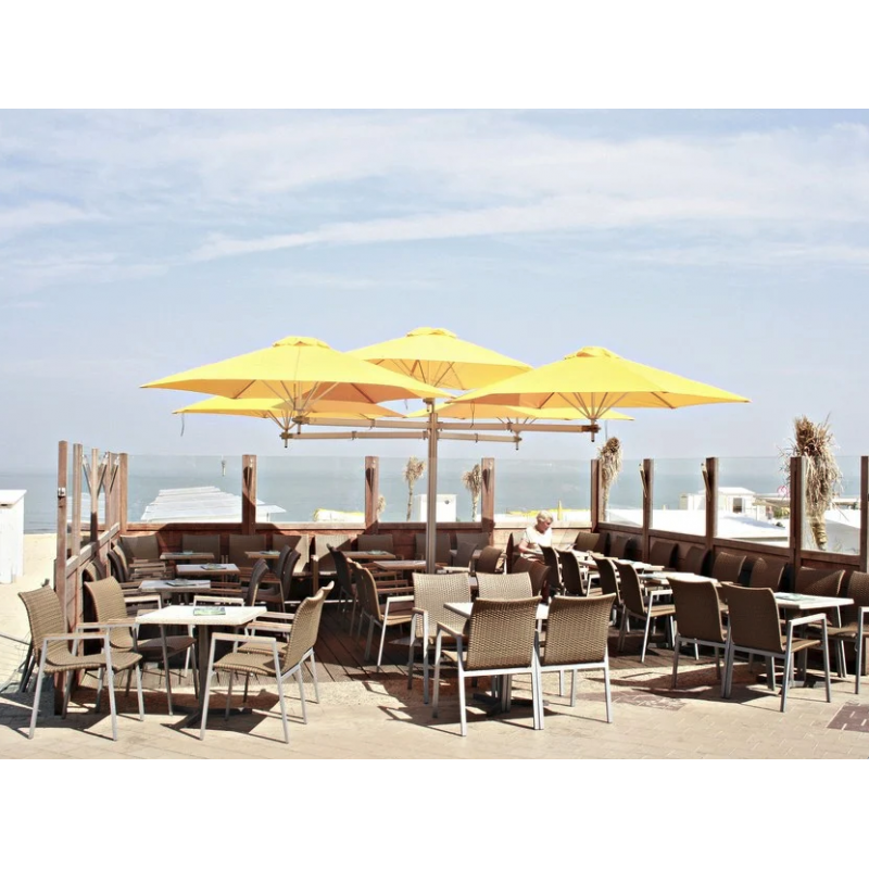 Parasol XXL Hexagonal Professionnel PARAFLEX QUADRI 600 x 600