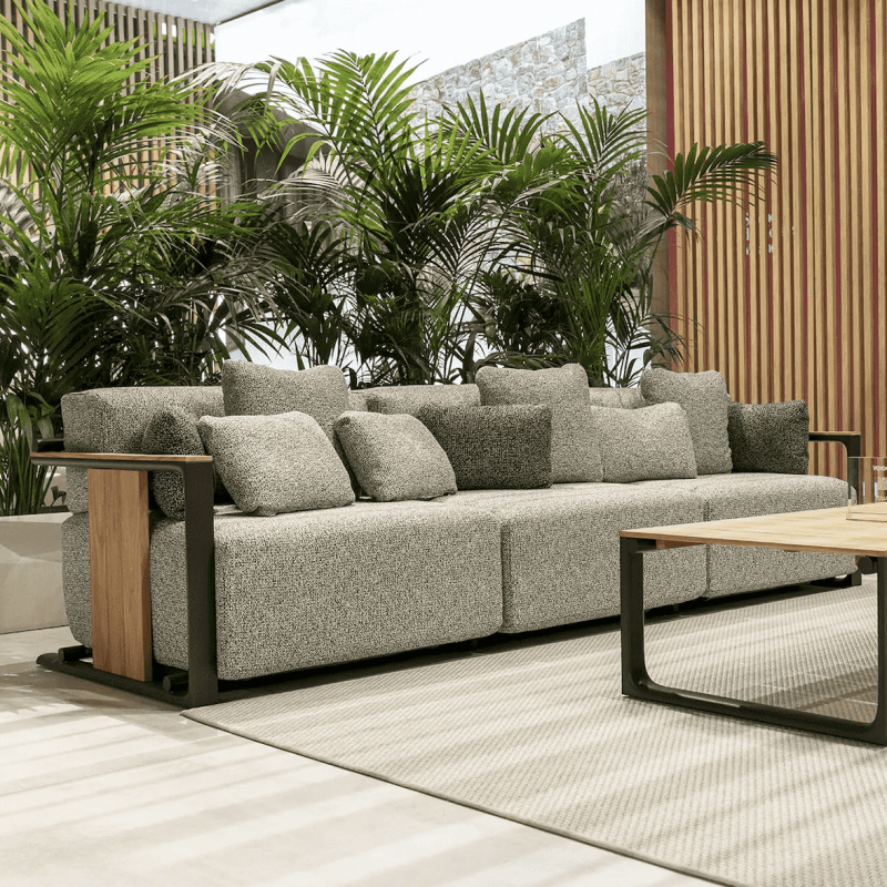 3 Seater Sofa With Metal Armrests TULUM SOFA VONDOM