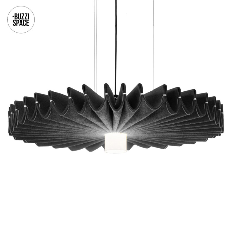 Round Suspended Acoustic Luminaire - ACOUSTIQUE PLEAT Ripple