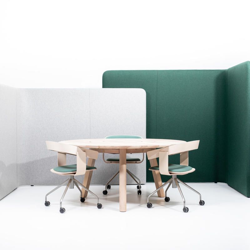 Elegant Acoustic Office Partition for Open Space - ACOUSTIC SHIELD HOOK