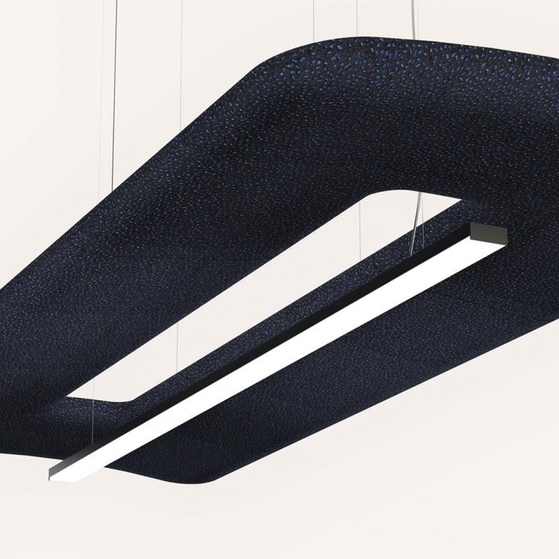Suspended Noise Control Luminaire Open-space - ACOUSTICS ZEPP