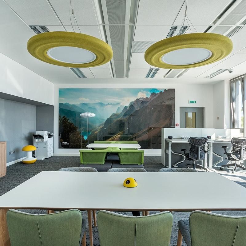 Open Space Noise Control Lighting - ACOUSTIC MOON