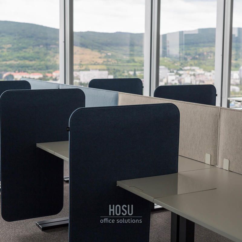 Acoustic Office Divider - ACOUSTIC DESK SPLIT