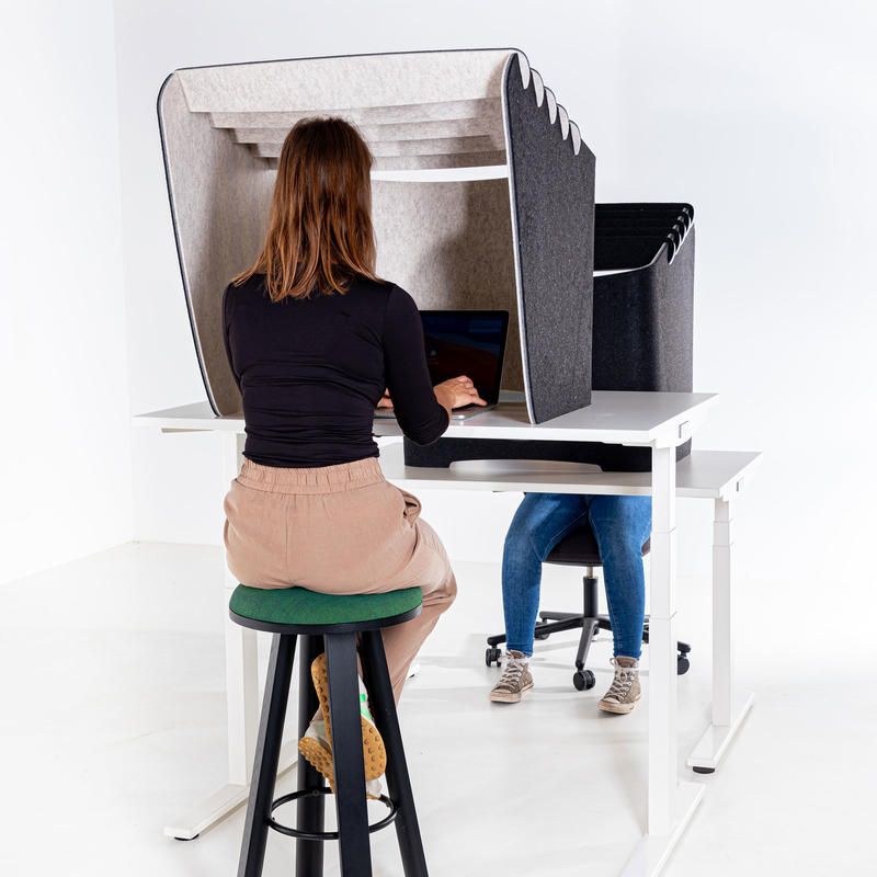 Workstation Acoustic Partition - ACOUSTIC TRIPL COCKPIT