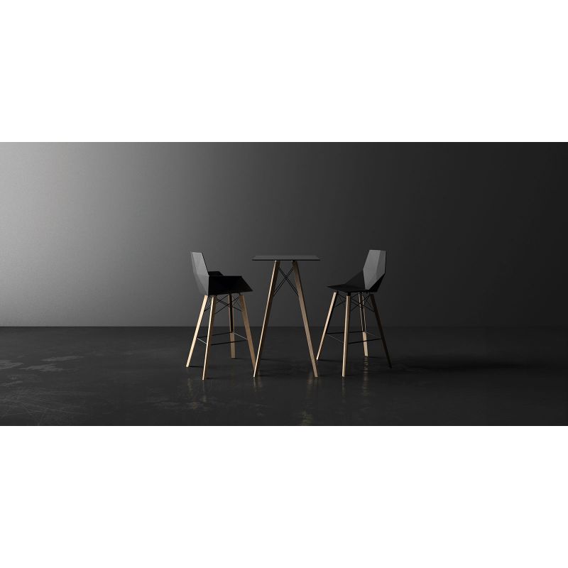 Tabouret de bar en bois - FAZ WOOD BAR STOOL