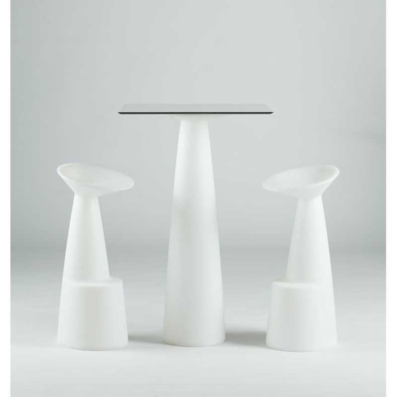 Table Mange Debout Laquée Ronde à Pied Conique Laqué Hopla - Ø 69