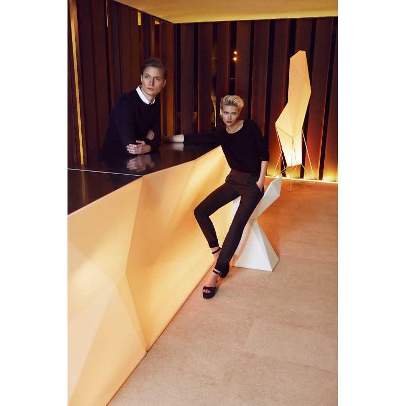 Faz Bar - RGB LED Light Corner Bar Counter by Vondom