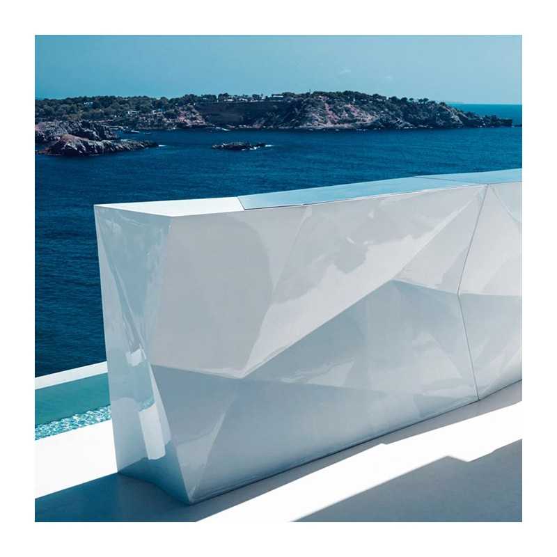 Faz Double Bar - Modular Lacquered Counter by Vondom