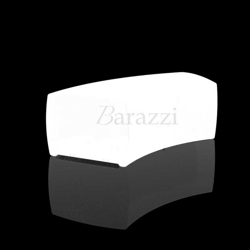 AND White LED Lighting Modular Bench Curve by Vondom