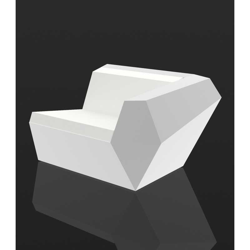 FAZ Sofa Left RGB Outdoor Couch with Multicolor Led Light & Sharp Edges