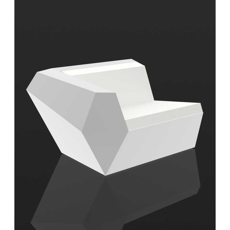 FAZ Right Lounge Sofa with White Led Light and Sharp Edges