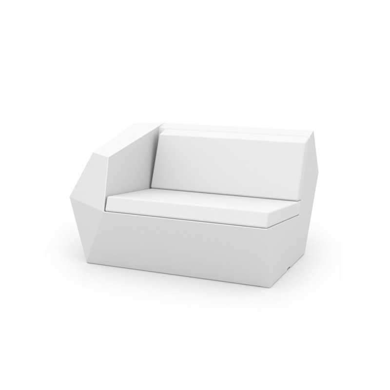 FAZ Right Lounge Sofa with White Led Light and Sharp Edges
