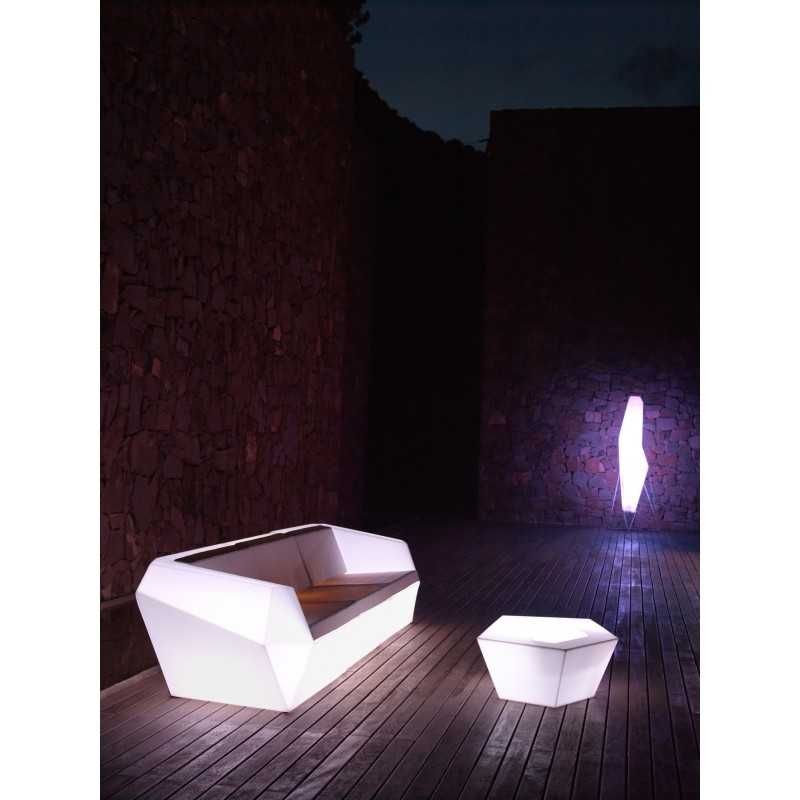 FAZ Outdoor Right Sofa with RGB Rainbow Led Light and Destroyed Facets