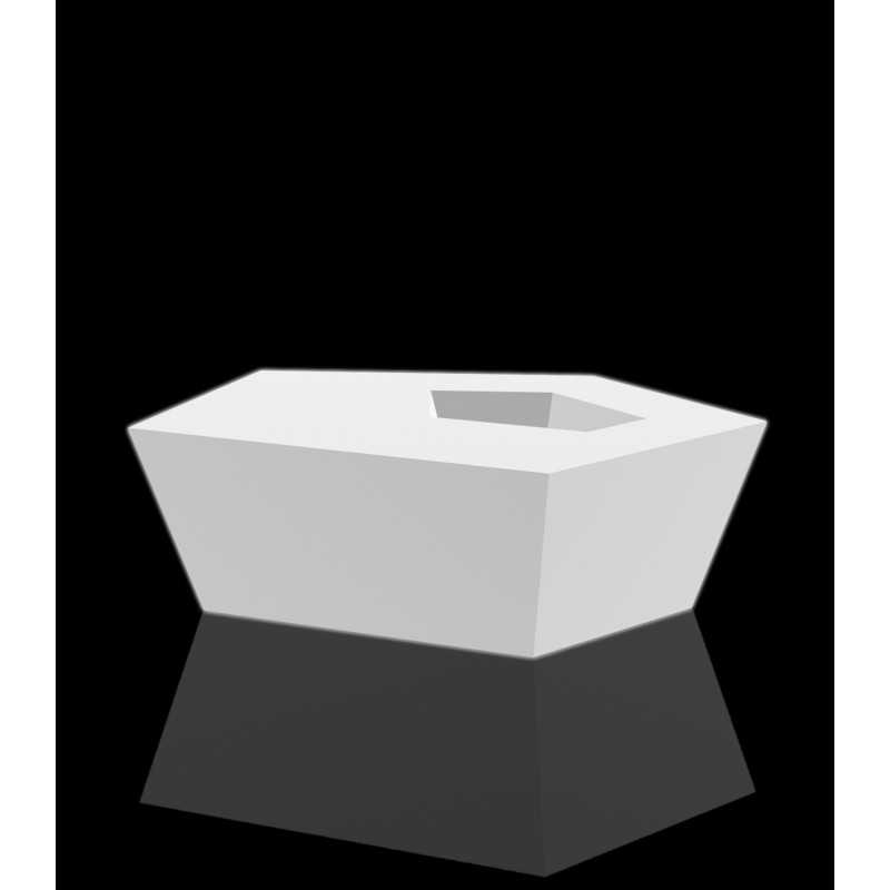 Faz Coffee Table RGB with Outdoor Multicolor LED Light and Flower Pot