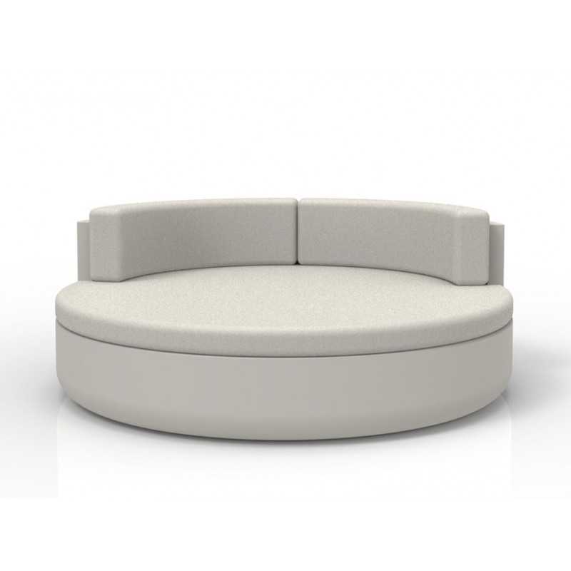 ULM Daybed Large Round Outdoor Sofa with Comfort Backrest